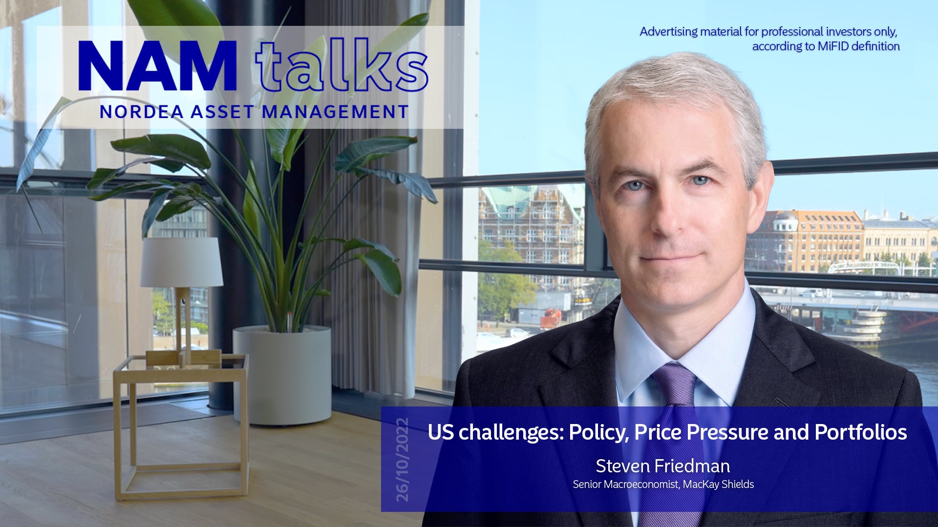 26.10.2022 - NAM Talks - US Challenges: Policy, Price Pressure and ...